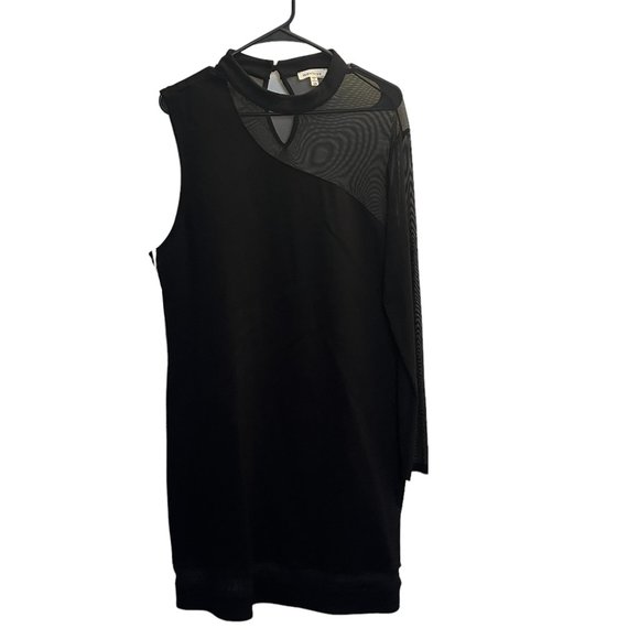Monteau | Dresses | Monteau Los Angeles Black One Full Sleeve Mesh ...